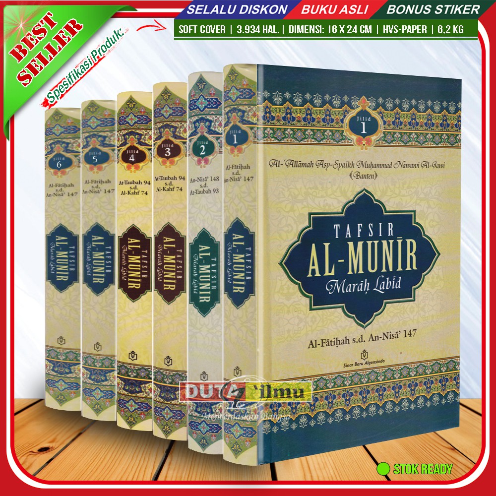 Jual Tafsir AL MUNIR Marah Labid Lengkap 1 SET 6 JILID | Shopee Indonesia