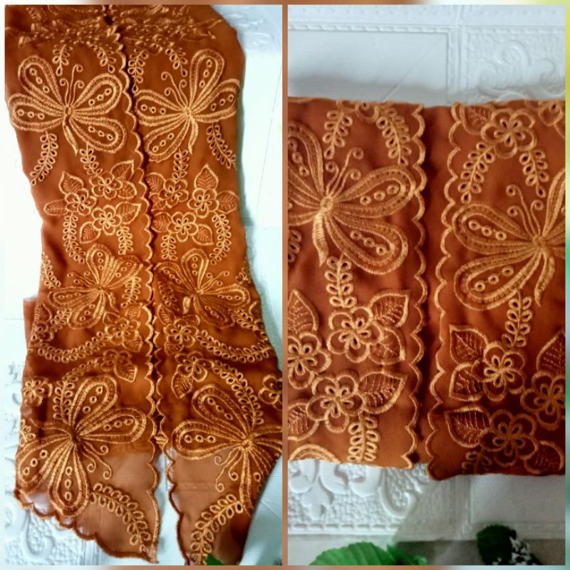 Jual kain kebaya bordiran capung besar | Shopee Indonesia