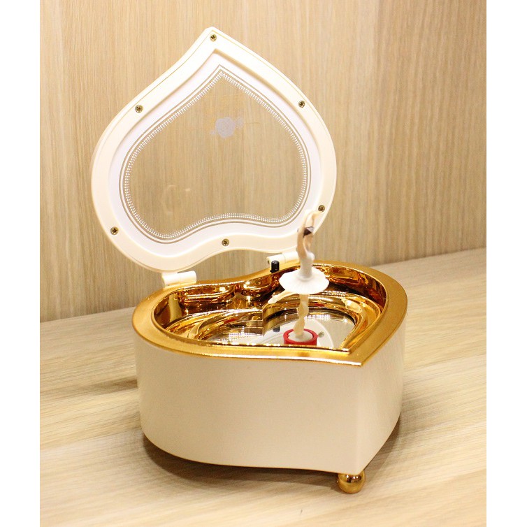 Jual Kotak Musik romantis Music Box Love Balet Balerina Kaca Kado ...