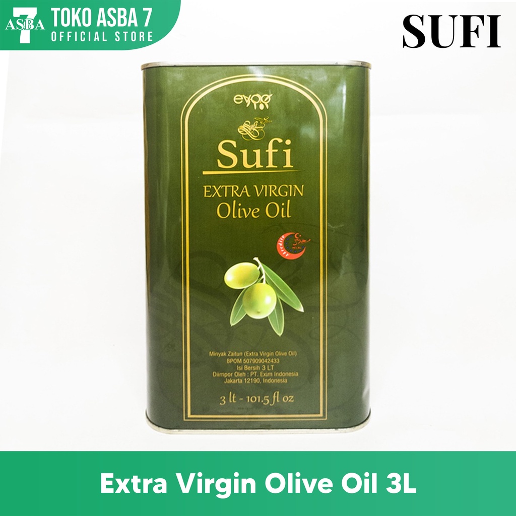 Jual SUFI EXTRA VIRGIN OLIVE OIL 3LTR | Shopee Indonesia