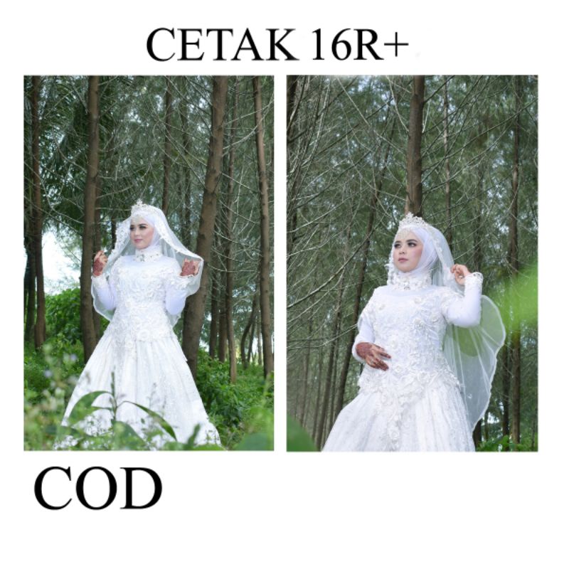 Jual cetak foto ukuran 16R+ atau cetak foto keluarga, wisuda,pengantin ...