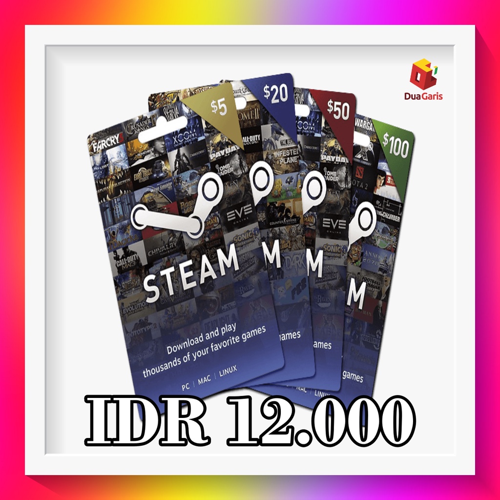 Jual Steam Wallet IDR 12000 | Shopee Indonesia