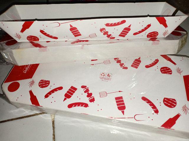 Dus Box Sosis, Kemasan Sosis, Paper Tray Sosis, Wadah Sosis, Kantong ...