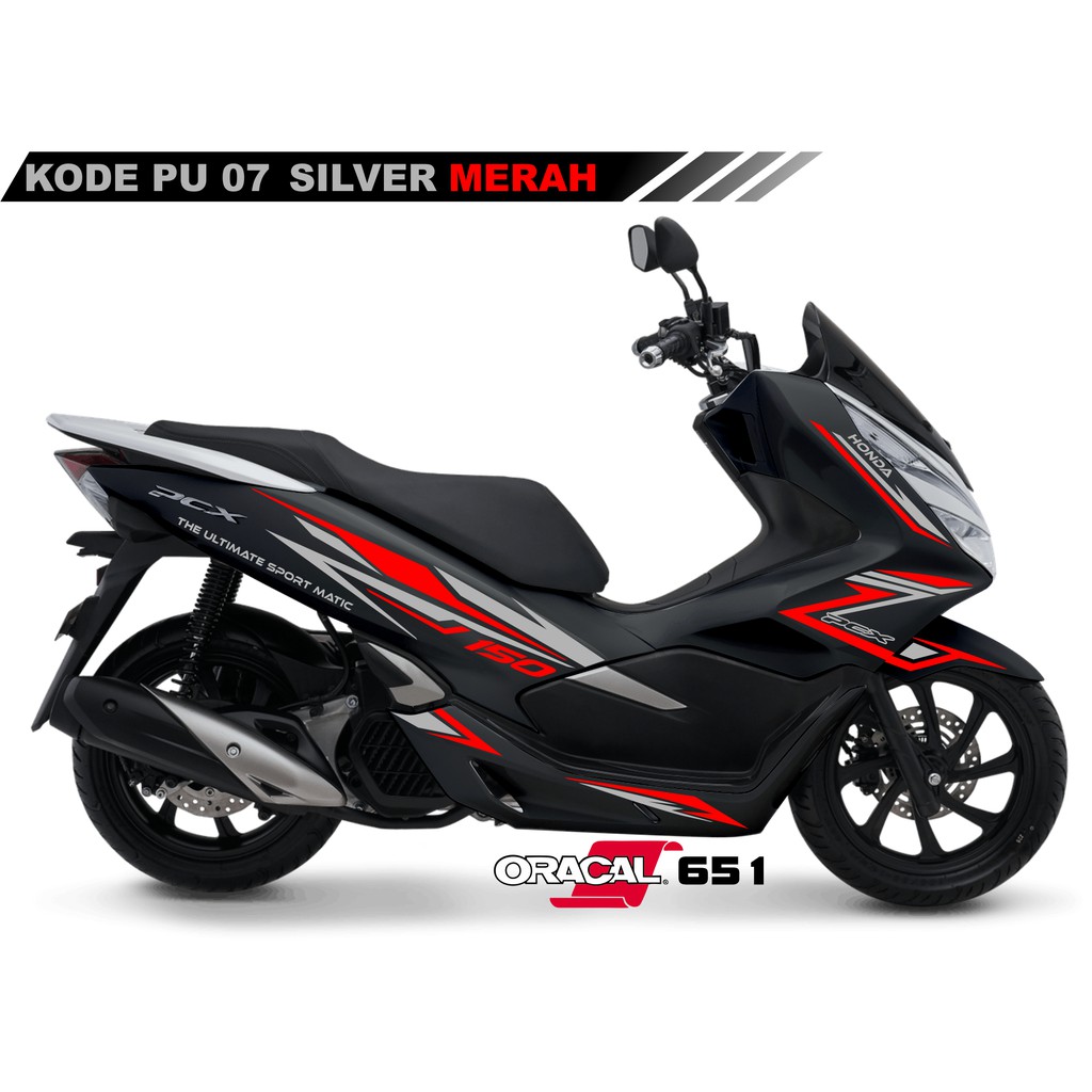 Jual Sticker PCX HITAM Cutting Stiker PCX Ultimate Sportracing | Shopee ...
