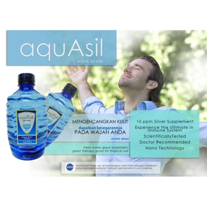 Jual Air Ion Perak AQUASIL - Ionic Silver Water (Ag+) [Botol Spray 100 ...