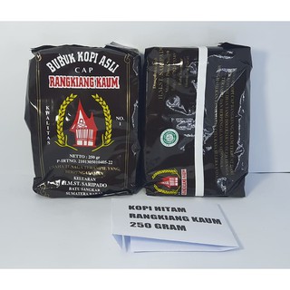 Jual Bubuk Kopi Hitam Rangkiang Kaum 250 gram - Asli Padang | Shopee ...