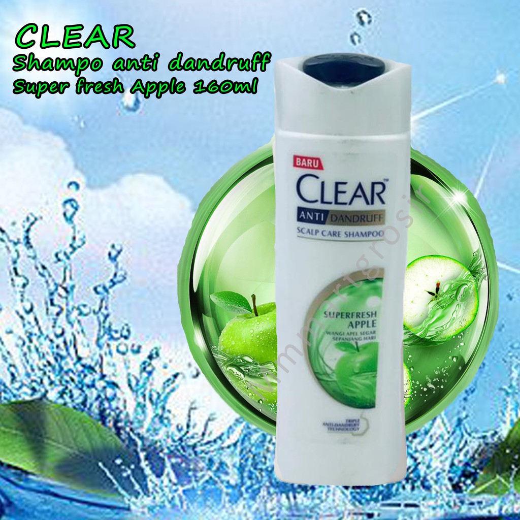 Jual Clear / Shampo anti dandruff / Super fresh Apple / 160ml | Shopee ...