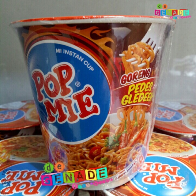 Jual Pop Mie Goreng Pedes Gledek mi instan cup noodle lebih pedas dari ...