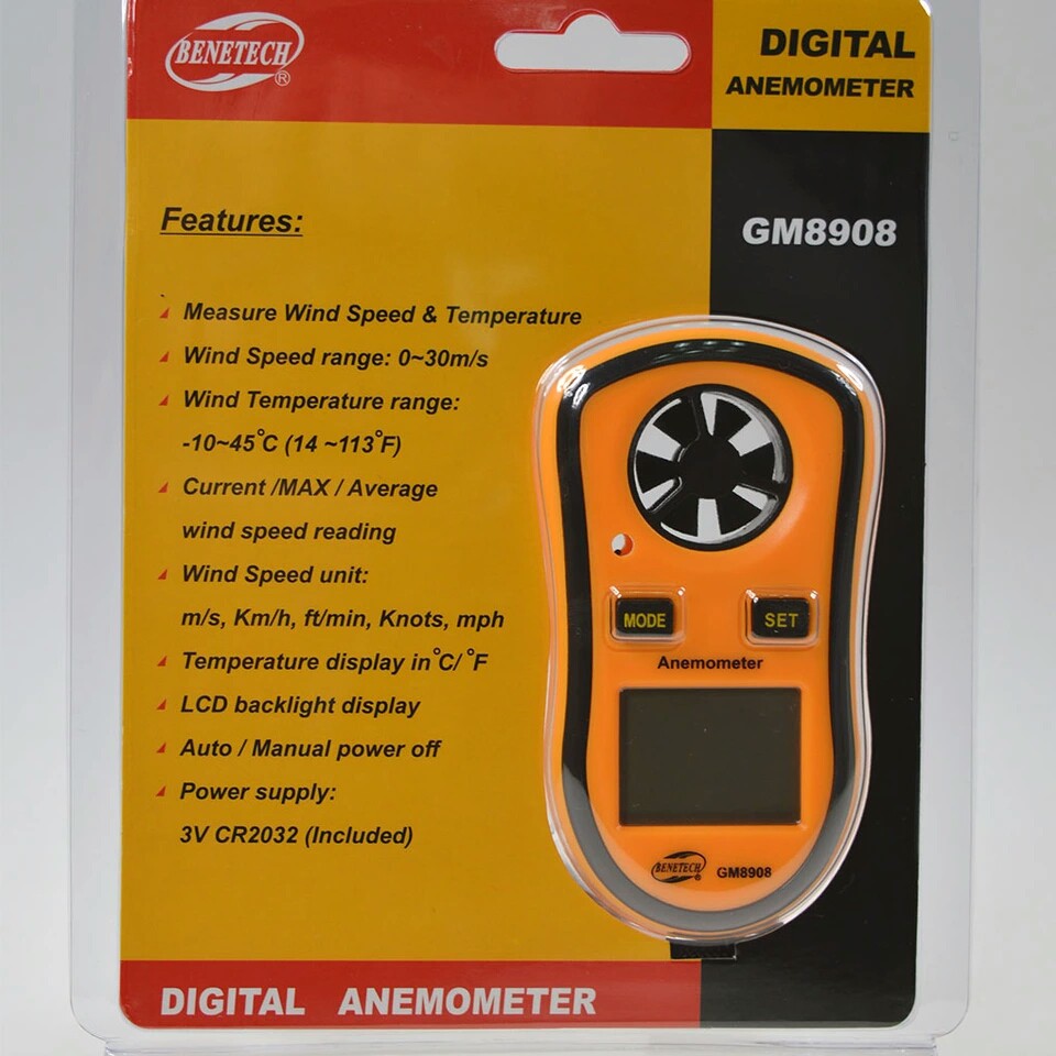 Jual Anemometer Wind Speed Meter Air Velocity Meter Digital Pengukur ...