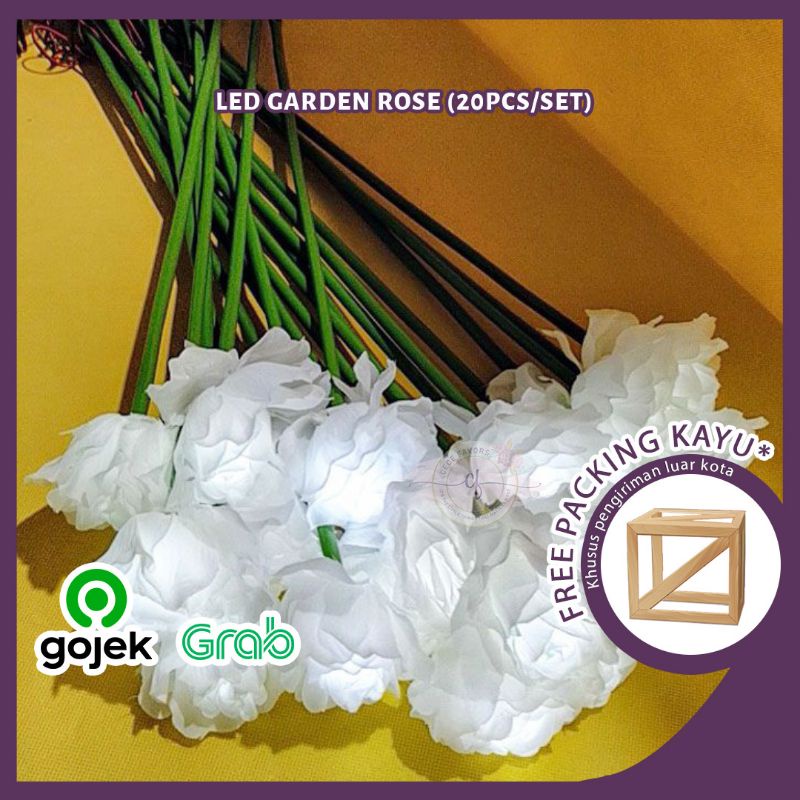 Jual Lampu Led Bunga Dekorasi Led Garden Rose (20Pcs/Set) Lfl | Shopee ...