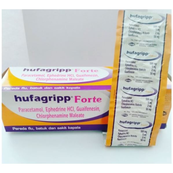 Jual hufagrip forte (1strip/10tab) obat demam flu batuk | Shopee Indonesia