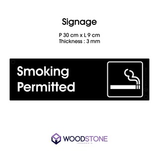 Jual Papan Tanda Area Rokok - Sign Smoking Permitted - Sign Board Boleh ...