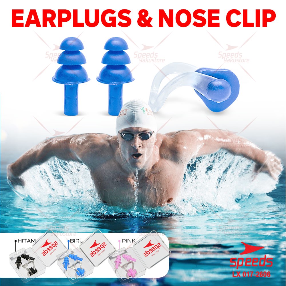 Jual SPEEDS Clip Klip Penutup Hidung Penyumbat Telinga Renang Diving ...