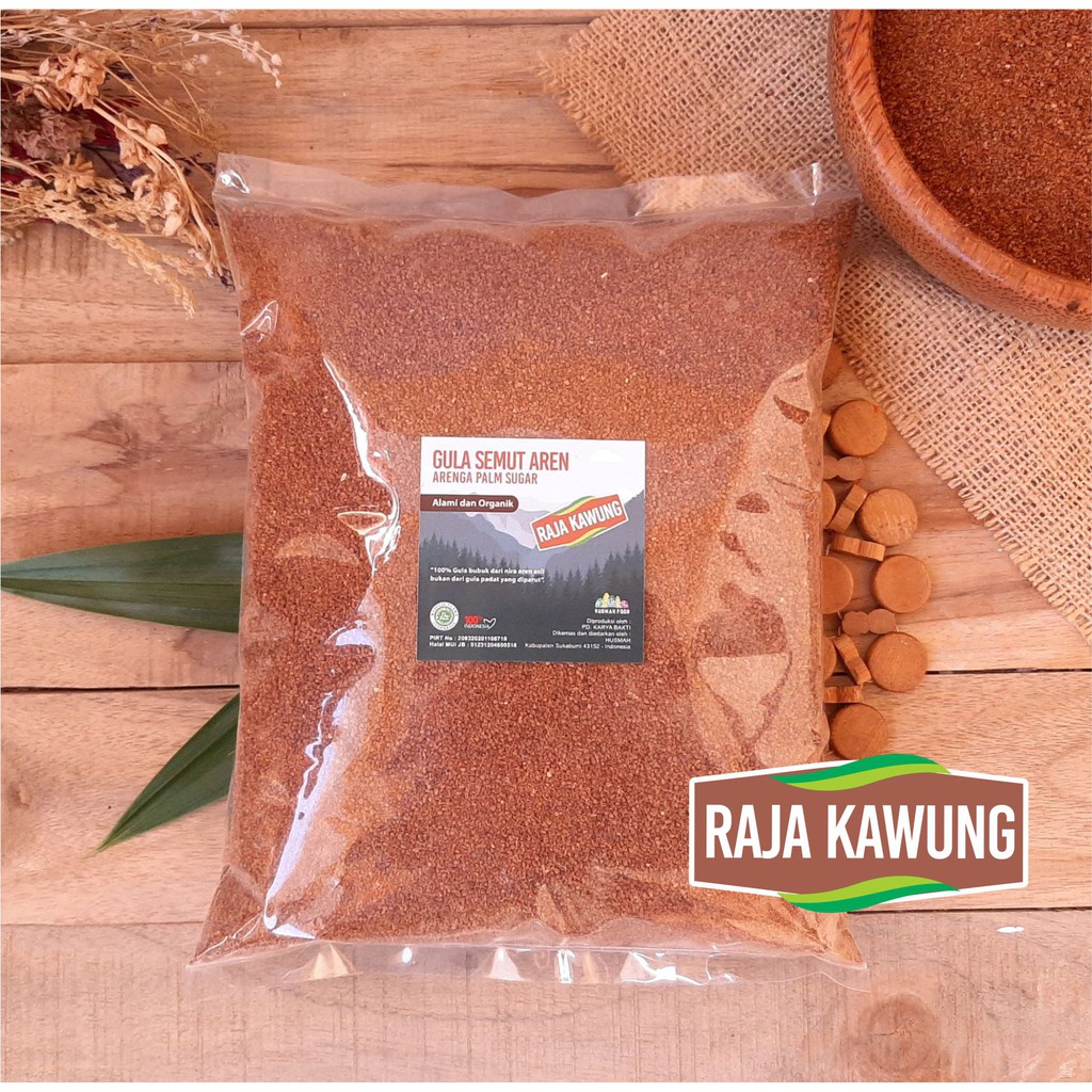 RAJA KAWUNG - Gula Aren Bubuk - Gula Semut - 1 Kg - Organic Palm Sugar ...