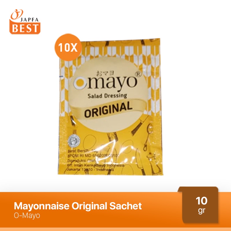 Jual Omayo Mayonnaise Original Sachet 10gr [10 Pcs x 10 gr] | Shopee Indonesia