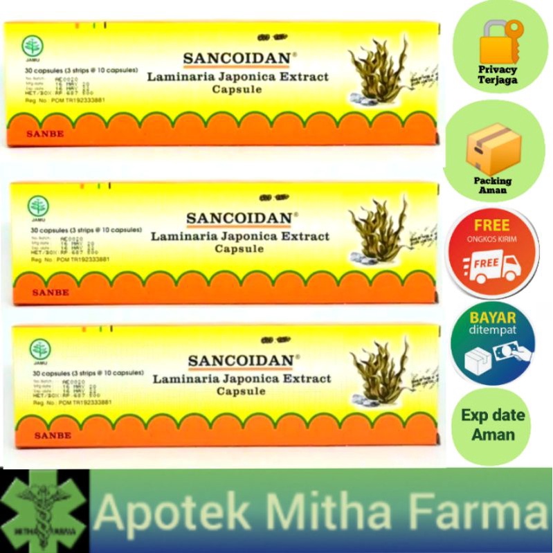 Jual SANCOIDAN 30 KAPSUL / BOX EKSTRAK LAMINARIA JAPONICA | Shopee ...