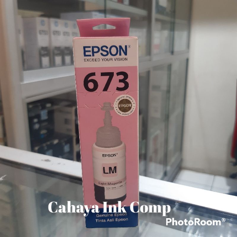 Jual Tinta Epson 673 Light magenta original (T6736) | Shopee Indonesia