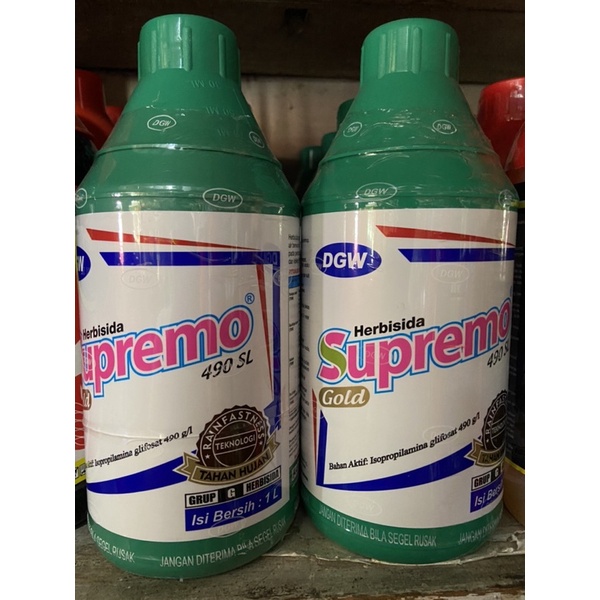 Jual herbisida supremo 1liter obat rumput glifosat dgw supremo gold ...