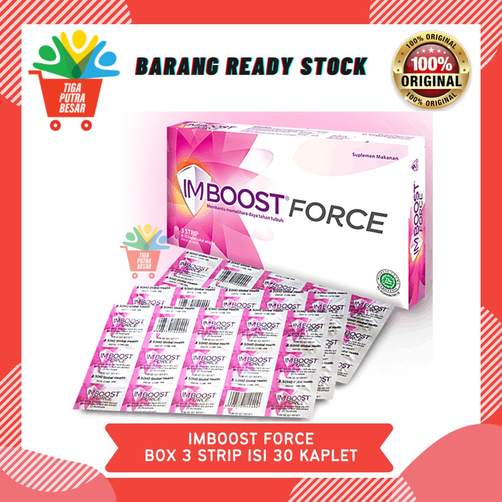 Jual IMBOOST FORCE MULTIVITAMIN BOX 3 STRIP ISI 30 KAPLET | Shopee ...