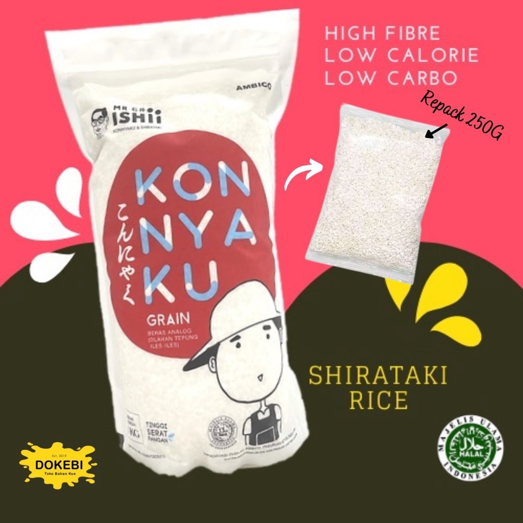 Jual Beras Shirataki 250 Repack / shirataki rice / shirataki konjac ...
