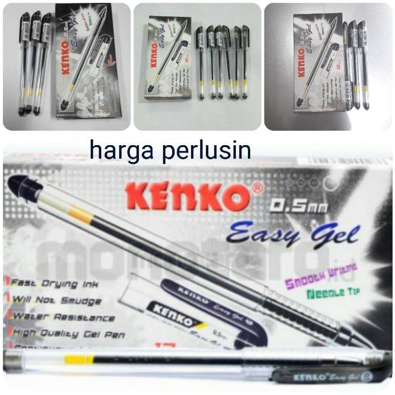 Jual Pulpen jel kenko easy jel isi 12 pcs Indonesia|Shopee Indonesia