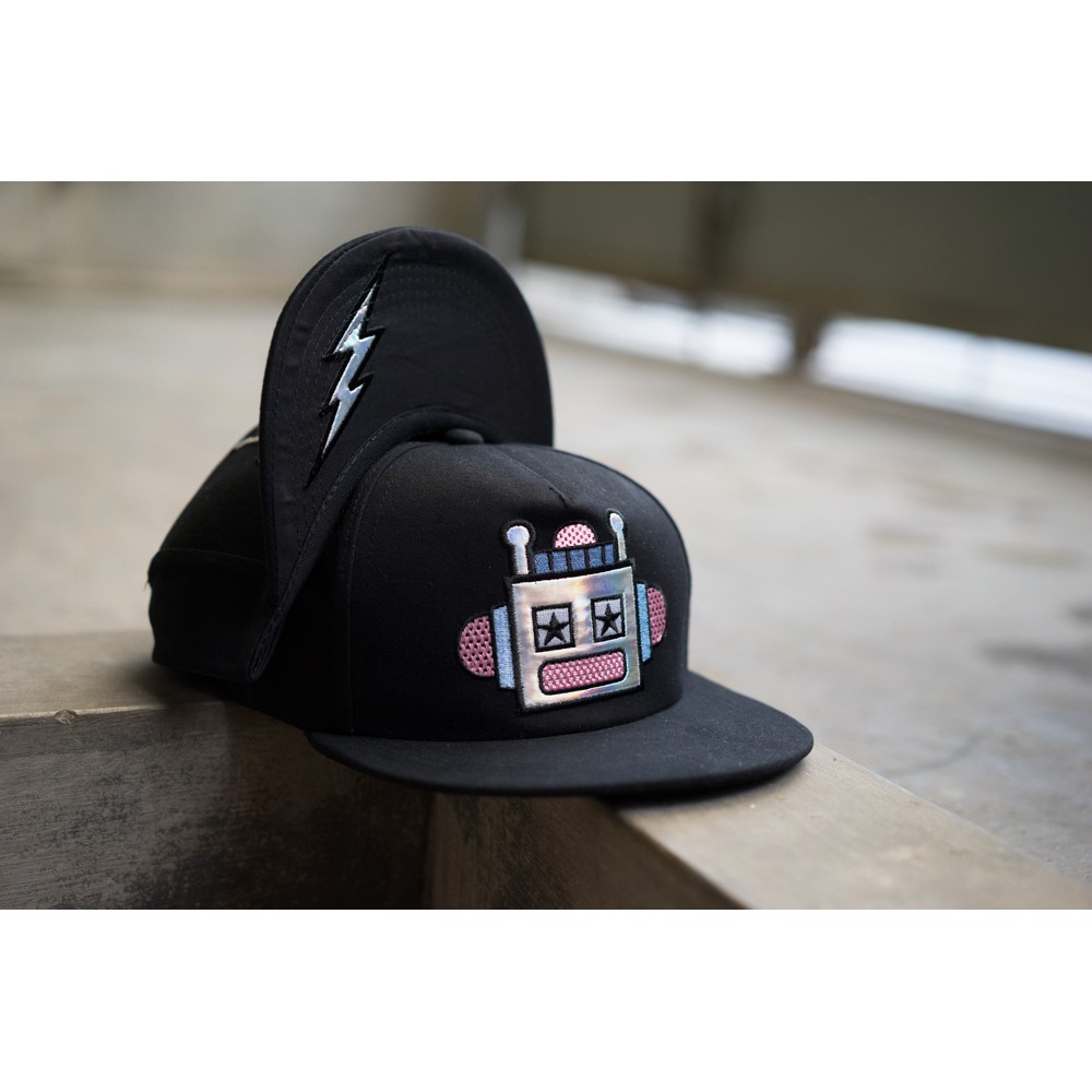 Jual EXCLUSIVE SNAPBACK KID ROBOT BLACK | Shopee Indonesia