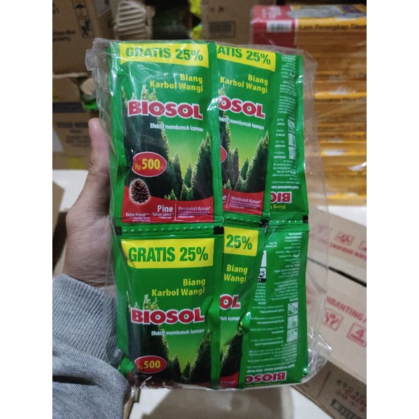 Jual BIOSOL / KARBOL SACHET ISI 24PCS | Shopee Indonesia