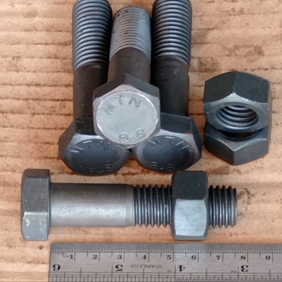 Jual BAUT BAJA HTB 8.8 M16 X 75 / BAUT BAJA M16 X 75 HITAM / BAUT M16X75 BAJA / BAUT 24 KUNCI 24 ...