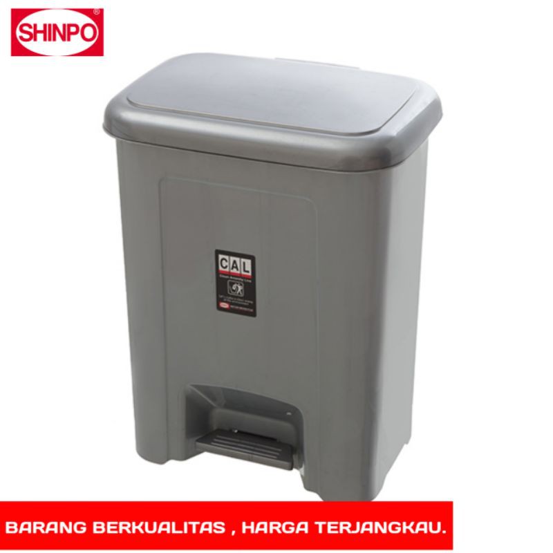 Jual SHINPO TEMPAT SAMPAH INJAK 10 L / STEP ON DUSBIN / KOTAK SAMPAH 710 | Shopee Indonesia