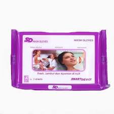 Jual SD Wash Gloves Non Alkohol Antiseptik Waslap Handuk Tisu Basah Isi ...