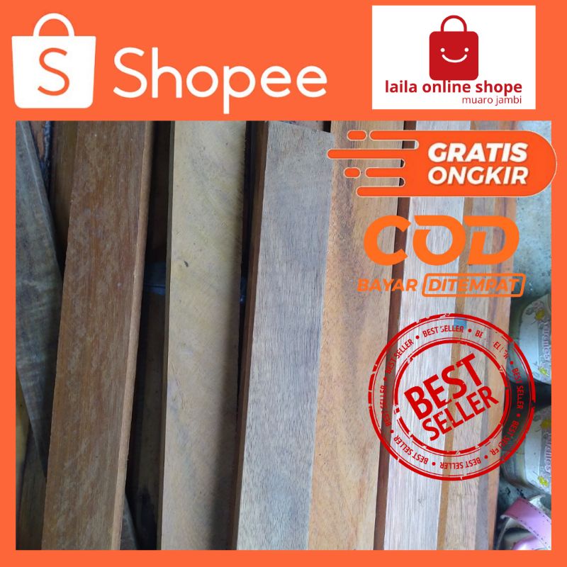 Jual Kayu list Bulian anti rayab dan bubuk 3,5x1x50cm | Shopee Indonesia