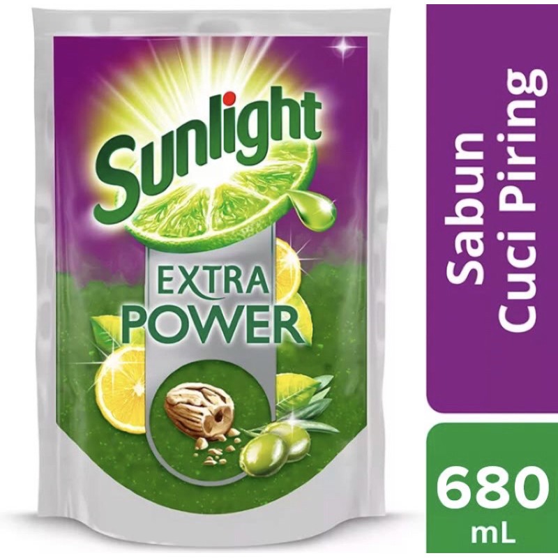 Jual Sunlight extra power refill 680ml Indonesia|Shopee Indonesia