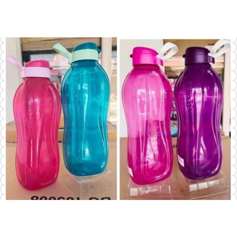 Jual eco botol 2 liter with handle by Tupperware, pilih warna ungu atau ...