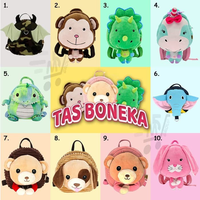 Jual Tokojustin Tas Anak Boneka Karakter Lucu Imut | Shopee Indonesia