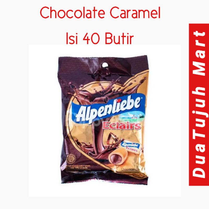 Jual Permen Alpenliebe Eclairs Chocolate Caramel isi 40 Butir | Shopee ...