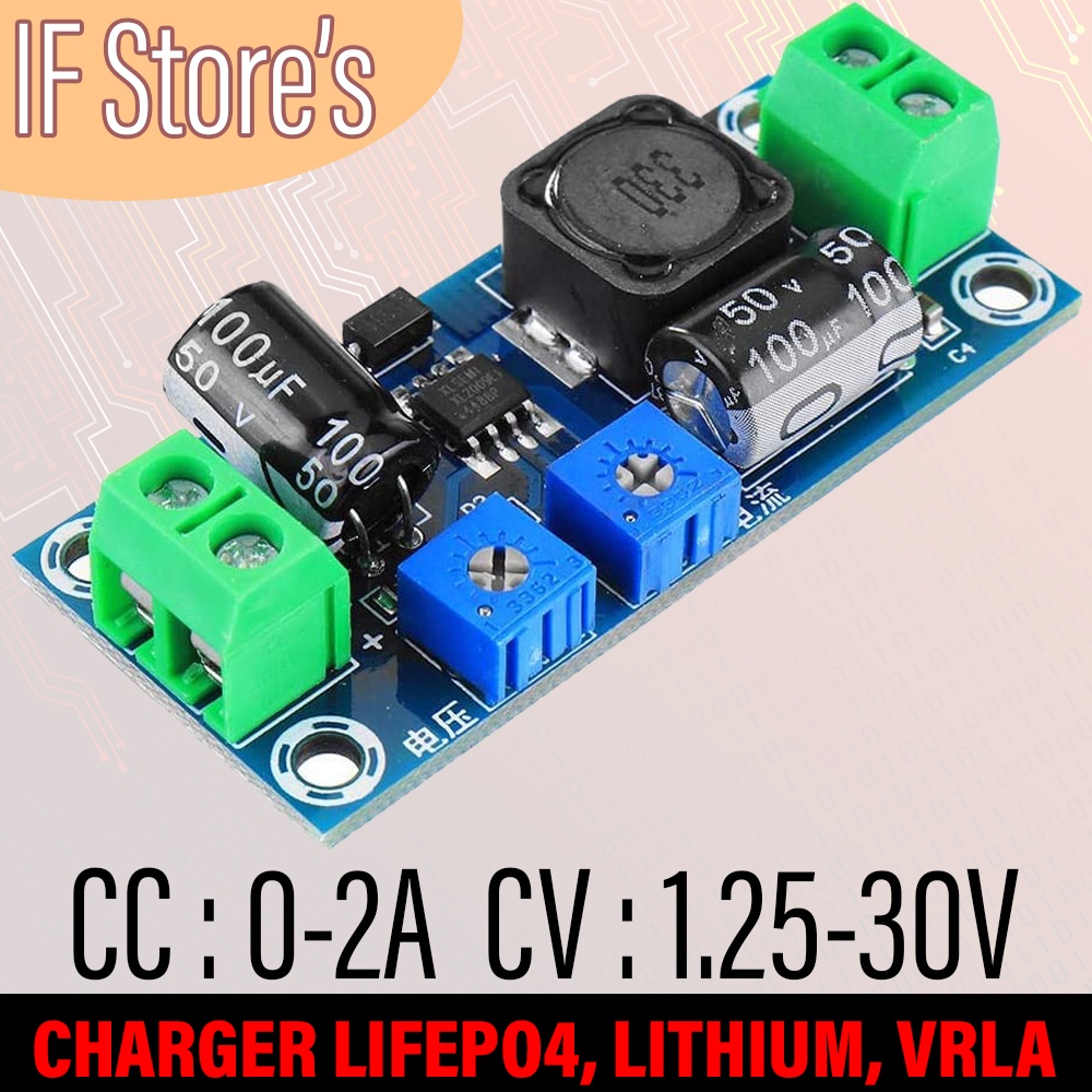 Jual MODUL CHARGER BATERAI LIFEPO4 LITHIUM VRLA 0-2A 1.25-30V XL2009 CC ...