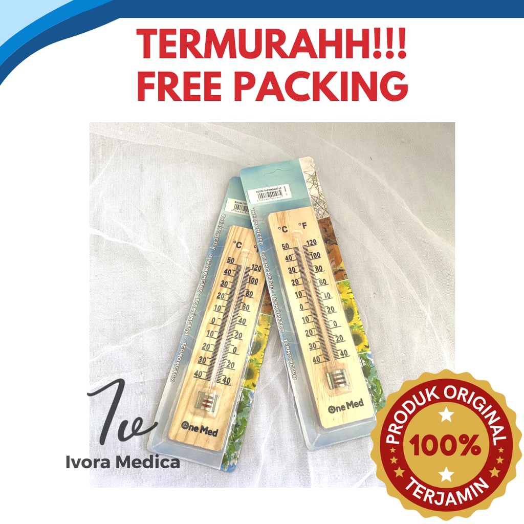 Jual Termometer Raksa Ruang Kayu Onemed | Shopee Indonesia