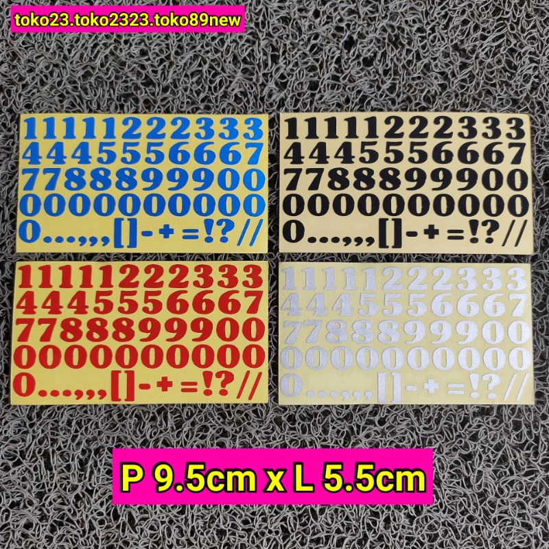 Jual stiker angka kecil stiker set nomor | Shopee Indonesia
