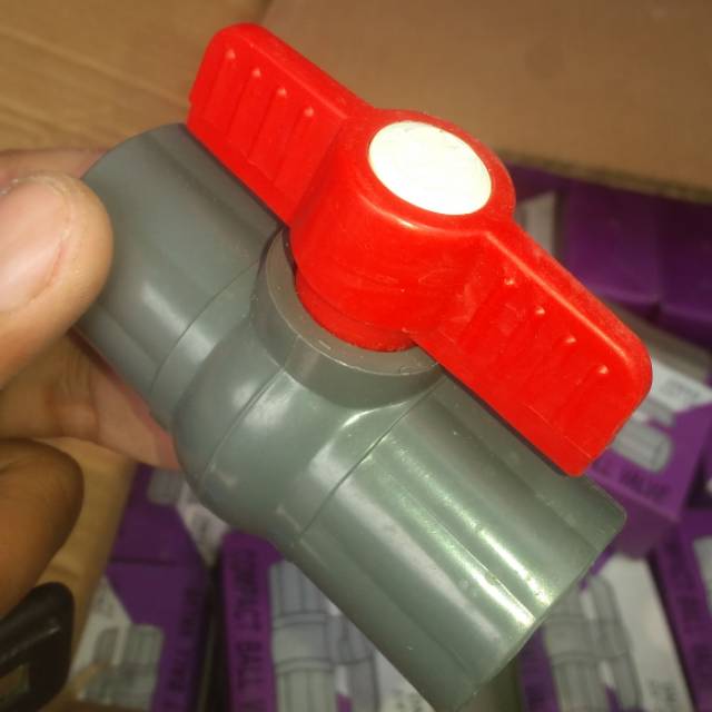 Jual Stopkran/ballvalve pipa air 1/2", 3/4" pvc | Shopee Indonesia