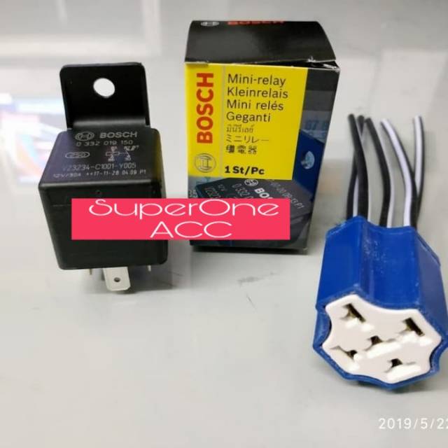 Jual Relay Bosch 12V Kaki 5 87 Portugal + Socket Relay Kaki 5 Keramik | Shopee Indonesia