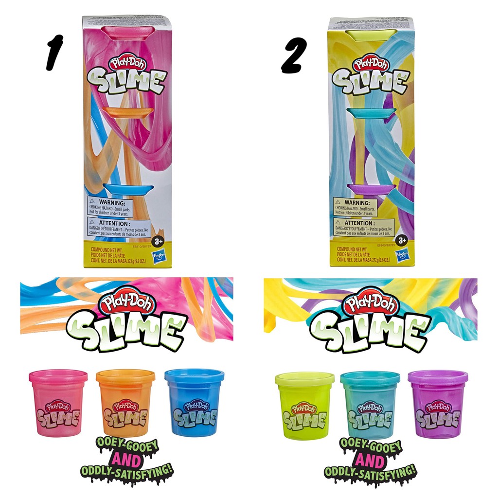 Jual Playdoh Slime Pack Isi 3 Original Hasbro Play-Doh Mainan Anak ...
