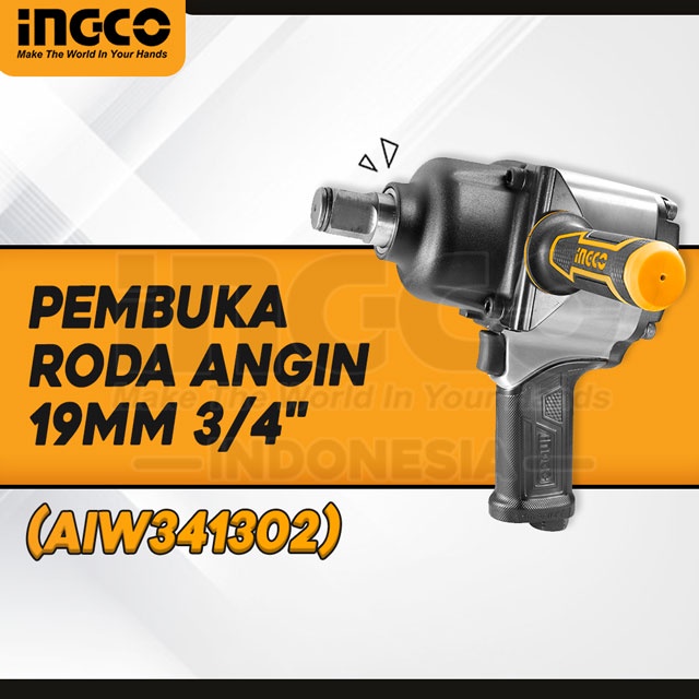 Jual AIR IMPACT / PEMBUKA RODA ANGIN 3/4" INGCO | Shopee Indonesia