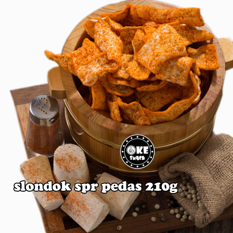 kripik slondok pedas 210g / slondok pedas magelang / slondok pedas ...
