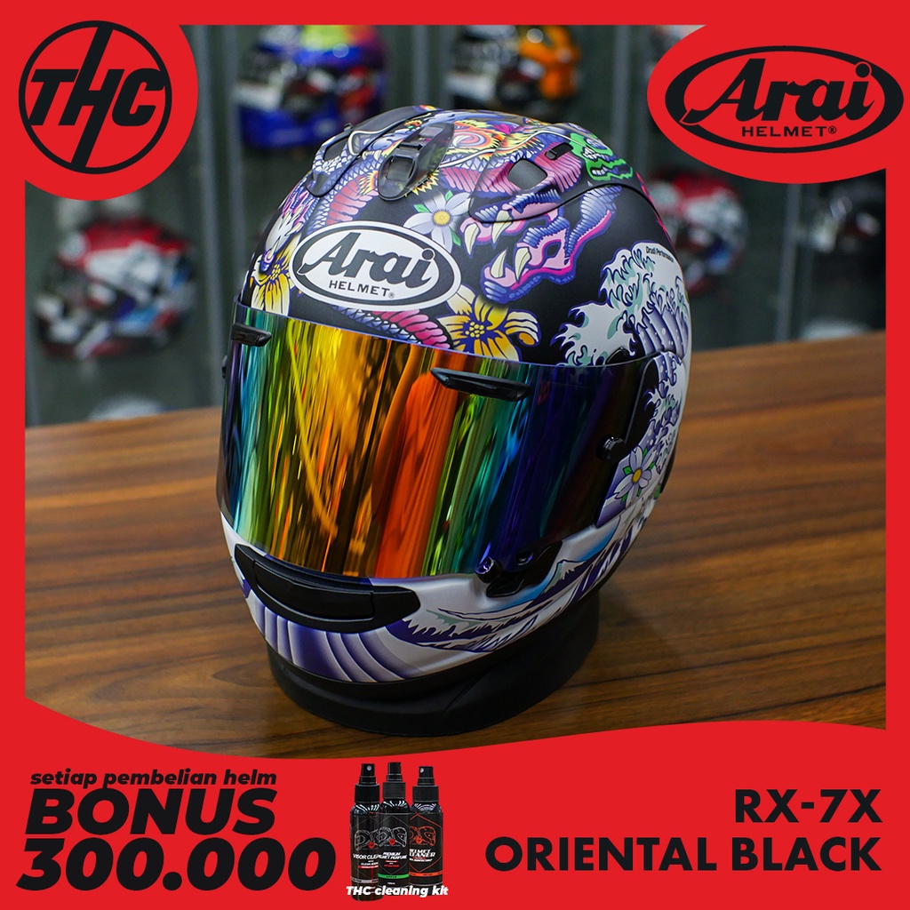 Jual ARAI RX7X ORIENTAL BLACK FULL FACE HELMET ORIGINAL | Shopee Indonesia