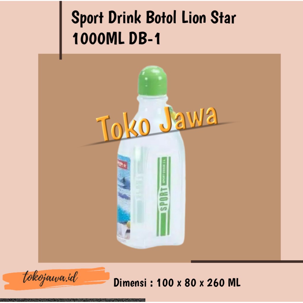Jual botol sport drink lion star 1L DB-1 botol bpa free botol air minum ...