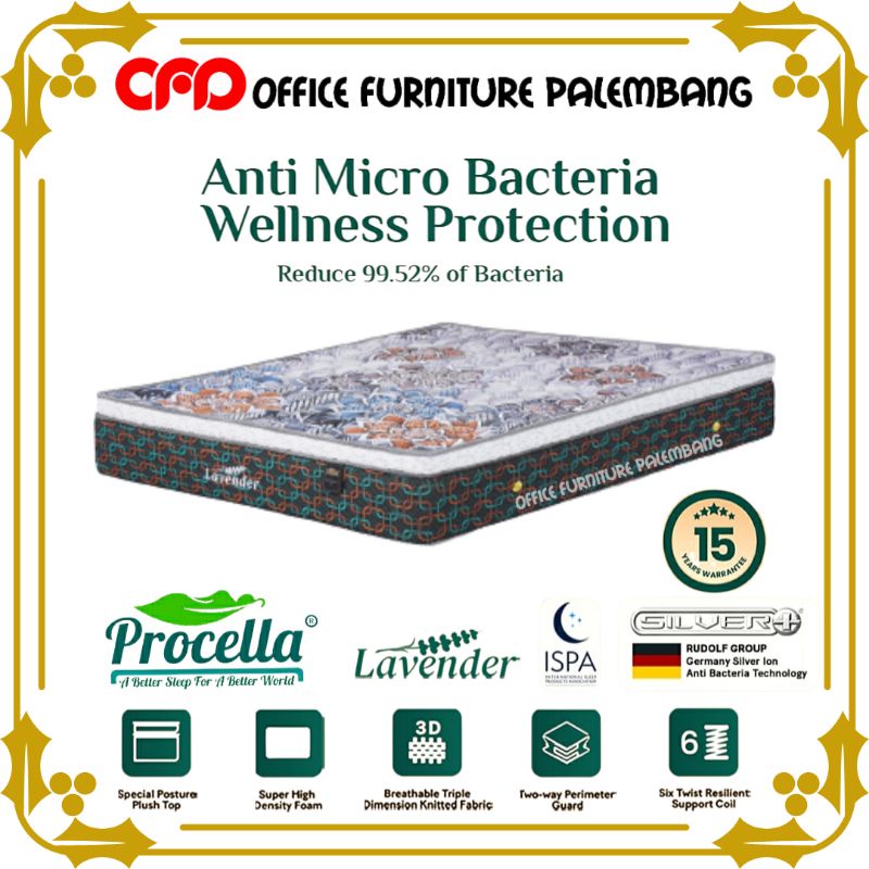Jual matras springbed procella relax lavender kasur spring bed anti ...