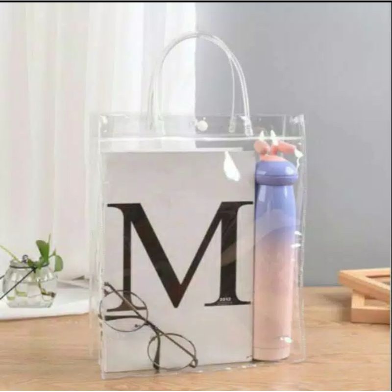 Jual Transparent Plastic Bag, Handbag, Shopping Bag, Tas Plastik ...