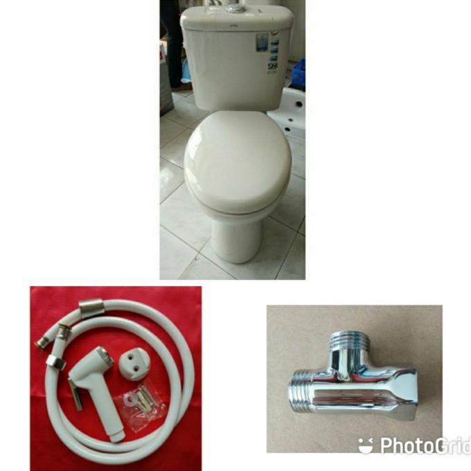 Jual Kloset Duduk Komplit Sericite Berikut Semprotan Toilet Jet Spray ...