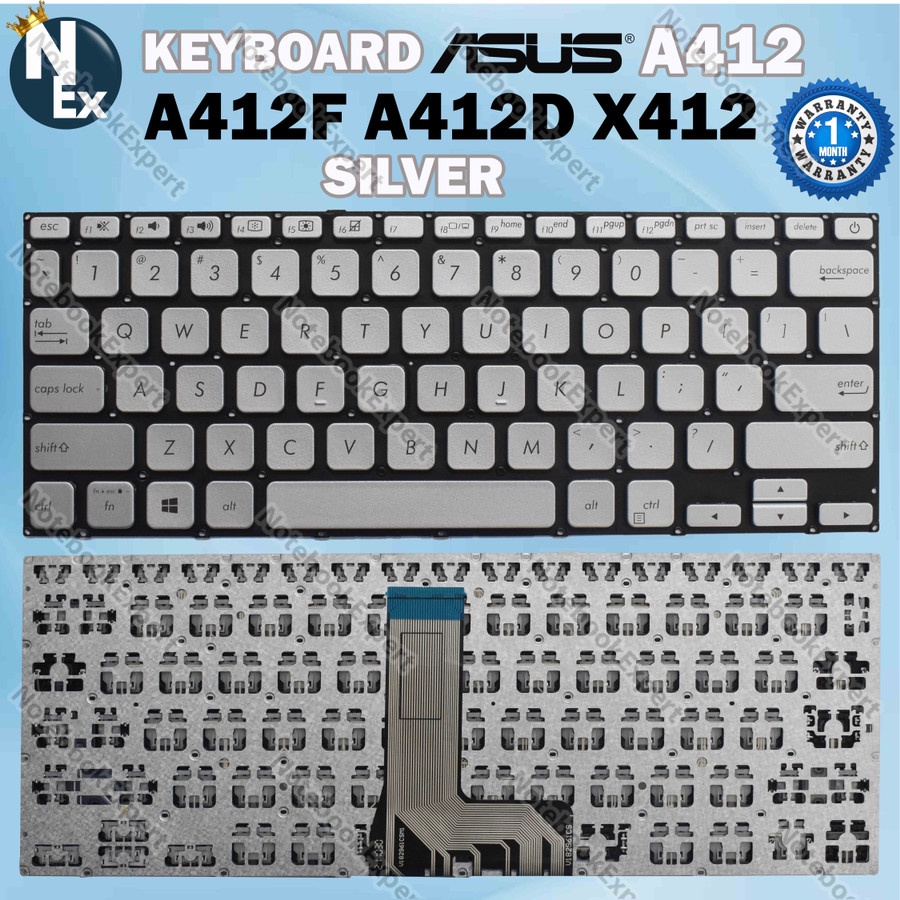 Jual KEYBOARD ASUS VIVOBOOK 14 A412 A412D A412F A412U - SILVER | Shopee Indonesia