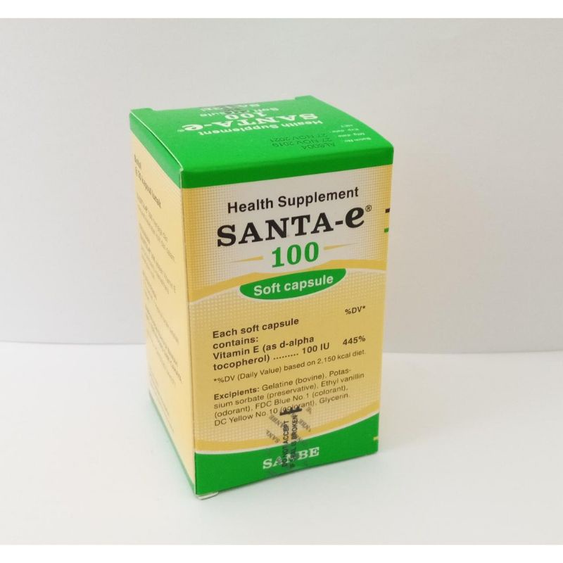 Jual SANTA E 100 IU SOFT CAPSULE | Shopee Indonesia